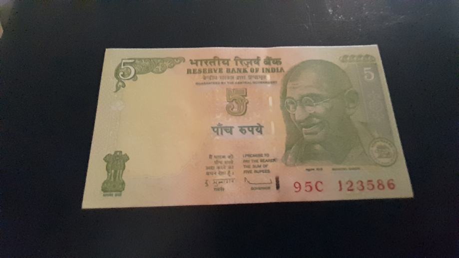 INDIJA 5 rupija UNC