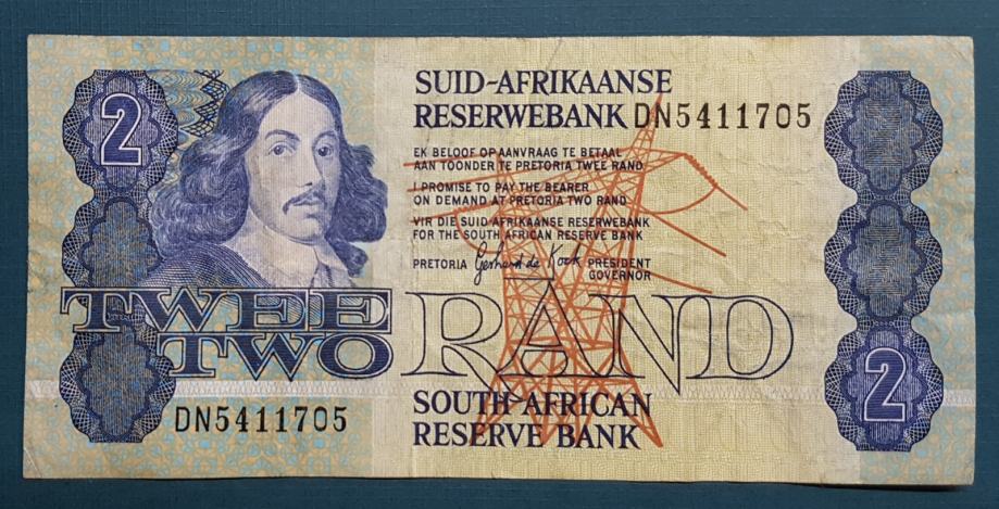 Južna Afrika, SUID AFRIKAANSE, 2 RAND