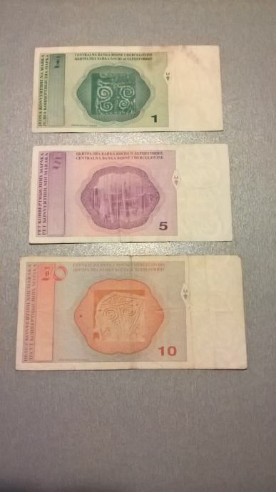 1 konvertibilna marka BiH, VF kvaliteta