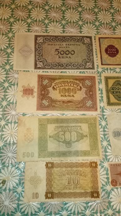 LOT NOVČANICA NDH KUNE 2
