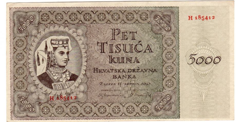 NDH 5000 KUNA 1943 GODINA
