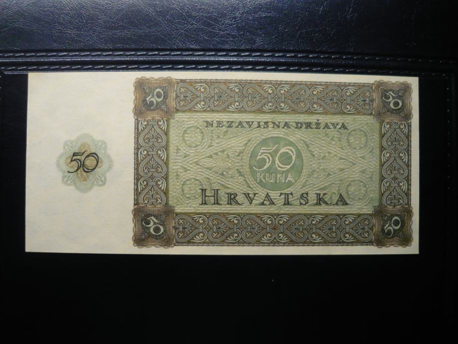 NEZAVISNA DRŽAVA HRVATSKA 50 KUNA 1944 / ORIGINAL NOVČANICA / RIJETKO