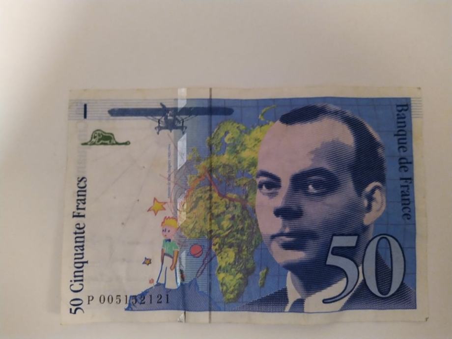 Novčanica od 50 franaka Francuska