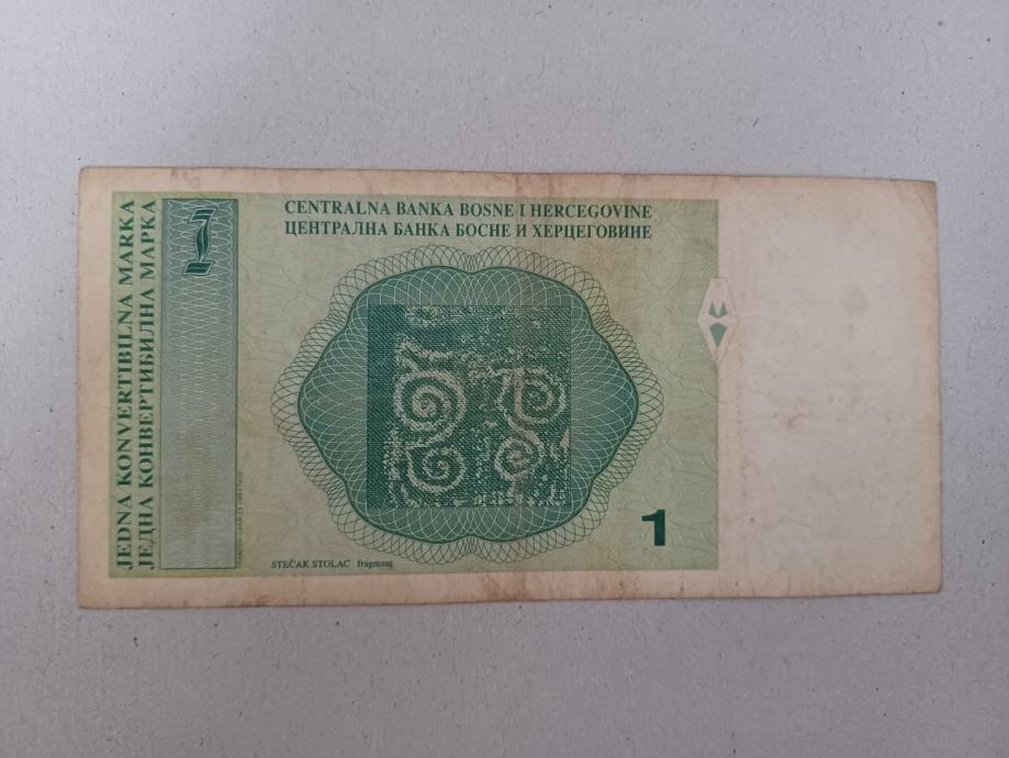 Novčanica 1 konvertibilna marka (BiH 1998.)
