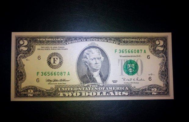 Novčanica 2 dolara UNC