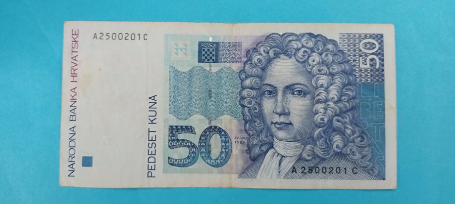 Novčanica 50 kuna 1993 godina
