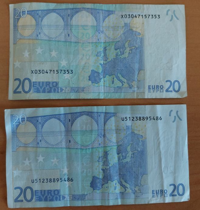 Novčanice od 20 Eur izdanje 2002
