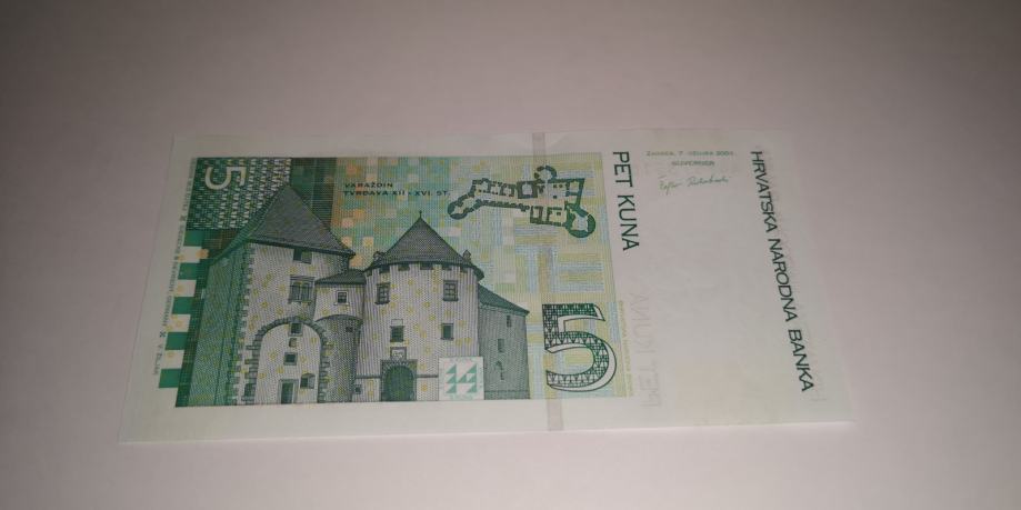 novčanice od 5 kuna UNC