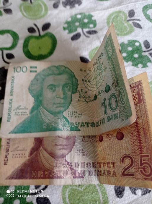 NOVČANICE -HRVATSKI DINARI