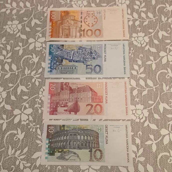 Novčanice kune - ⚡️lot od 4 novčanice⚡️