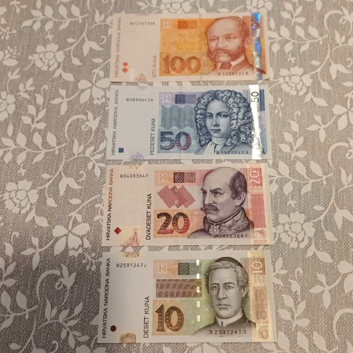 Novčanice kune - ⚡️lot od 4 novčanice⚡️