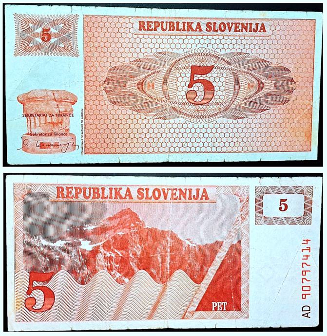 SLOVENIJA - NOVČANICE