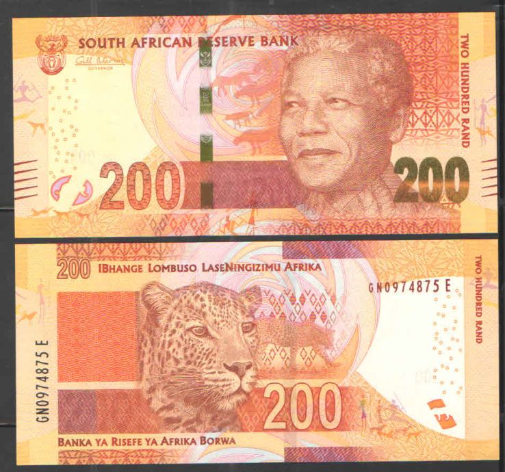 SOUT AFRICA - JUŽNA AFRIKA - 200 RAND - MANDELA - UNC