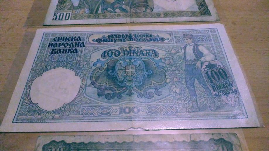 Srbija 3 stare novčanice iz 1941.godine