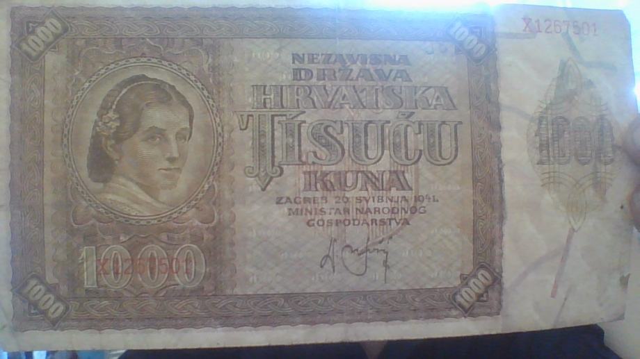 STARI PAPIRNATI NOVAC IZ NDH, KRALJEVINE JUGOSLAVIJE I DFJ