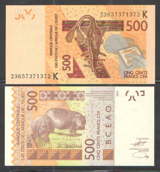 WEST AFRICAN STATES - SENEGAL - 500 FRANCS - UNC