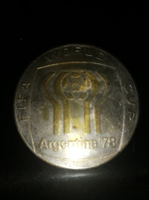 ARGENTINA 1978 srebrni token nogomet FIFA World Cup