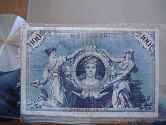 novčanica 100 njemačkih maraka iz 1908 godine