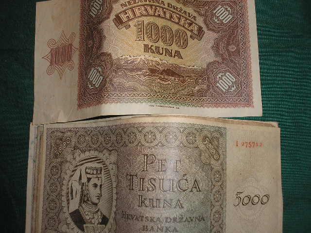 novčanice i kovanice NDH i druge, jako očuvane