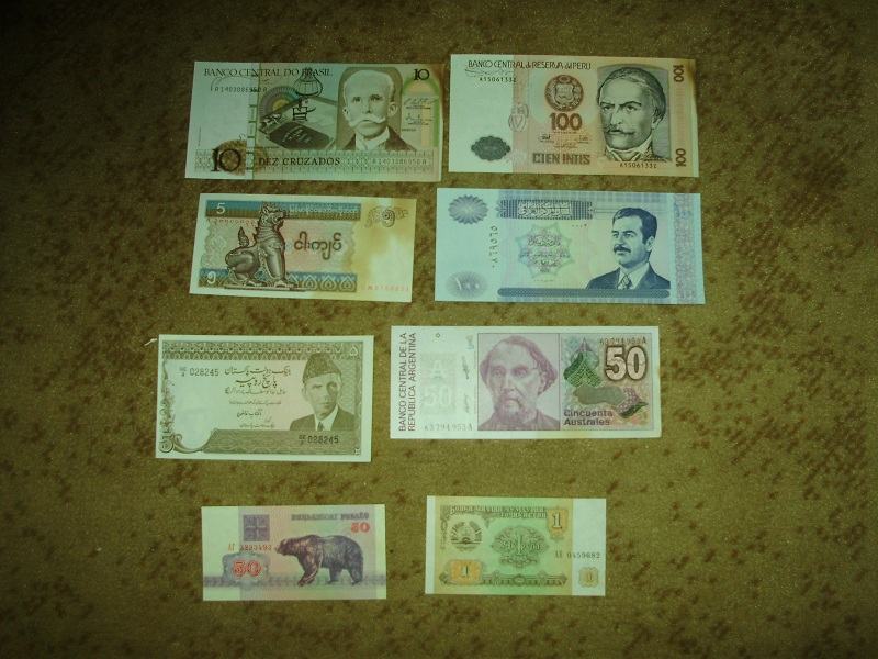 Novac papirnati iz svih zemalja još uvijek važeće