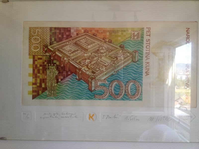 ORGINAL CRTEŽA NOVČANICE OD 500 KUNA,