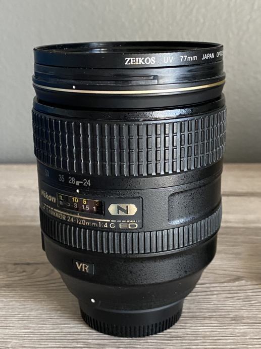NIKON 24-120 f4 VR objektiv * vrhunsko stanje