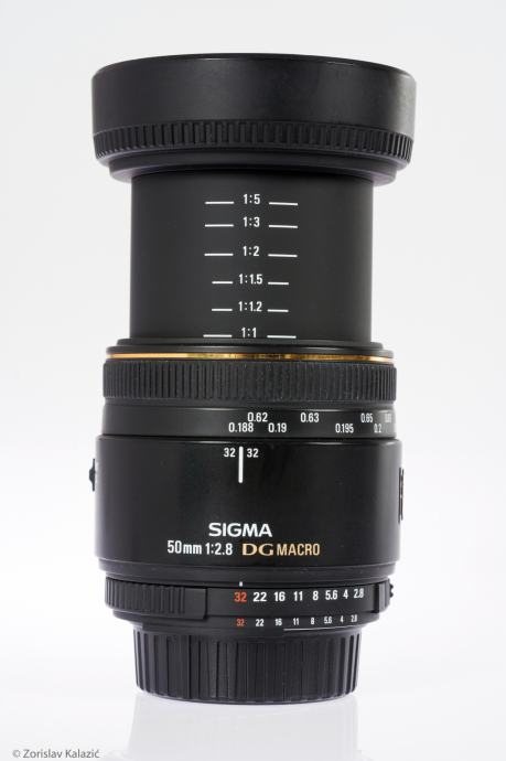 Sigma 50 mm f2.8 DG makro objektiv za Nikon 1:1
