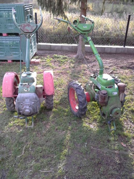 2 motokultivatora agria 1700 s kosom i frezom