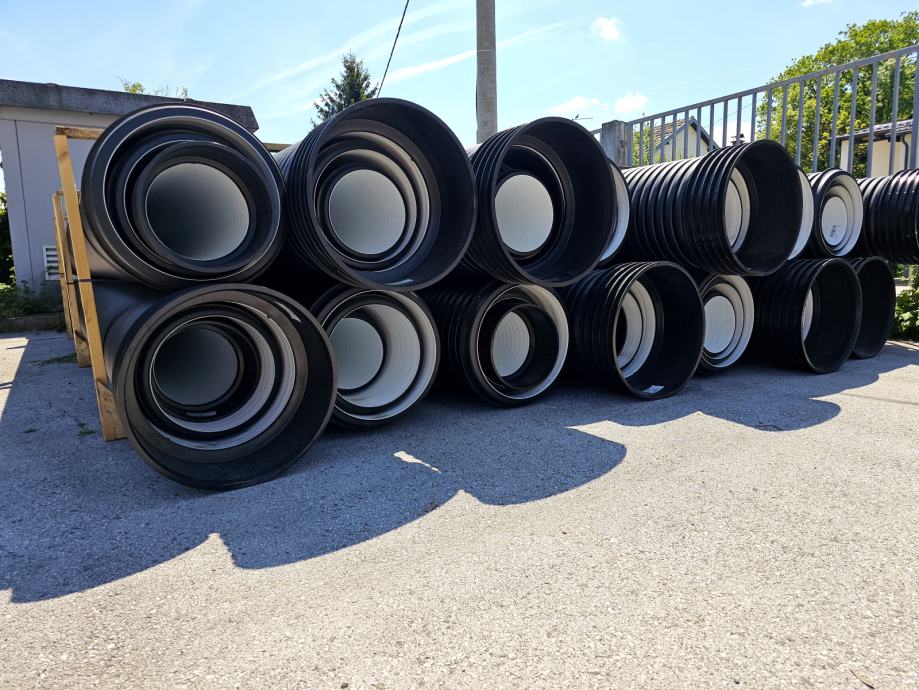 KORUGIRANE (rebraste) PP cijevi SN8 300-500ø - dužina 6m