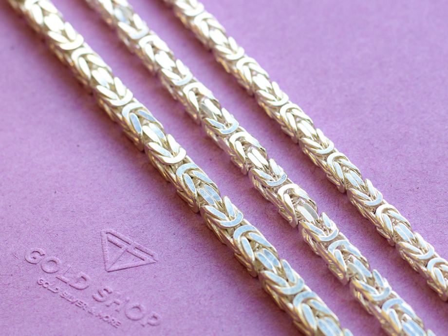 LANAC KRALJEVSKI VEZ PUNI PROMJER 5mm .925 103,32g NOVO • GOLD SHOP