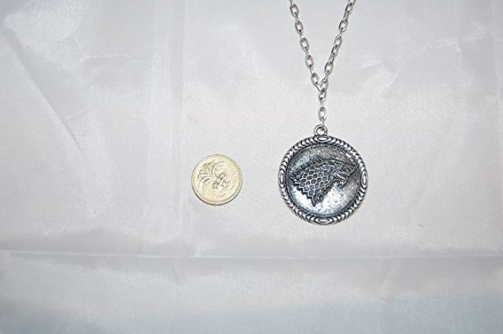 Strahovuk - dire wolf medaljon / Game of Thrones Bespl. Dostava