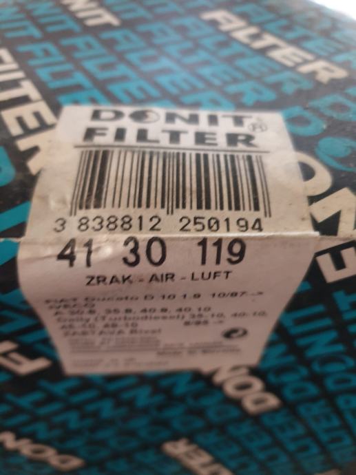 Donit filter zraka za kombi stari Ducato ili zastavu Rival.