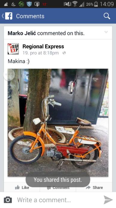 Pony Expres rog motor Puch 1969g