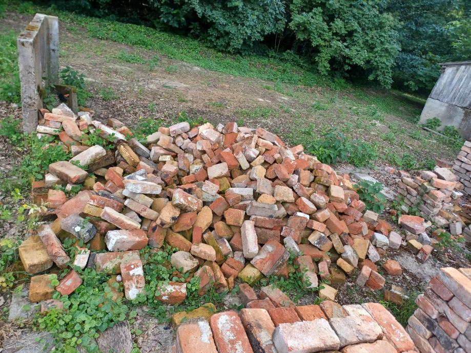 Stara puna cigla / opeka 25x13x7 3000 kom