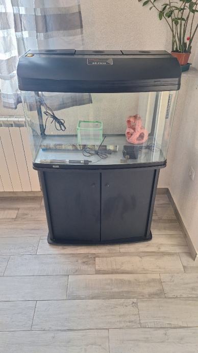 Akvarij 150L + ormaric, Atman AR-F830 sa opremom