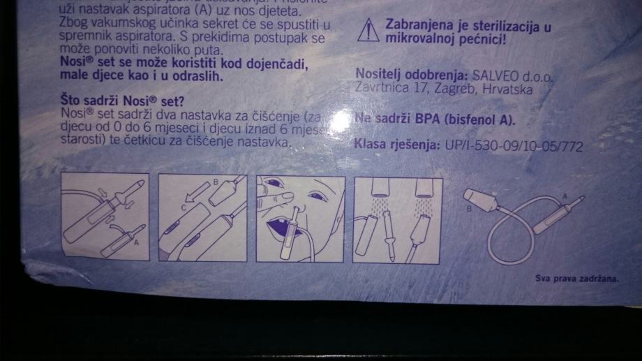 Aspirator za nos Nosi Set