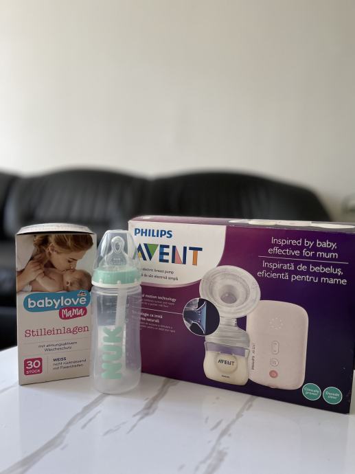 Avent električna jednostruka izadajalica + Nuk bočica protiv kolika