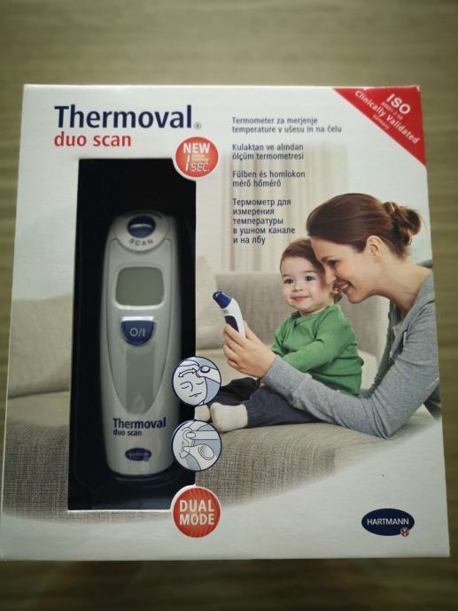 Hartmann Thermoval digitalni toplomjer uho/čelo
