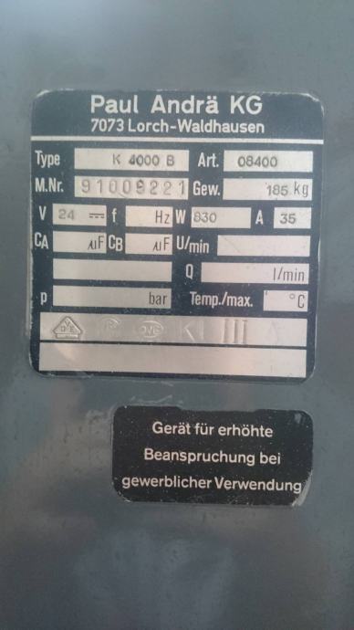 Sorma kobra 4000 B, stroj za pranje podova