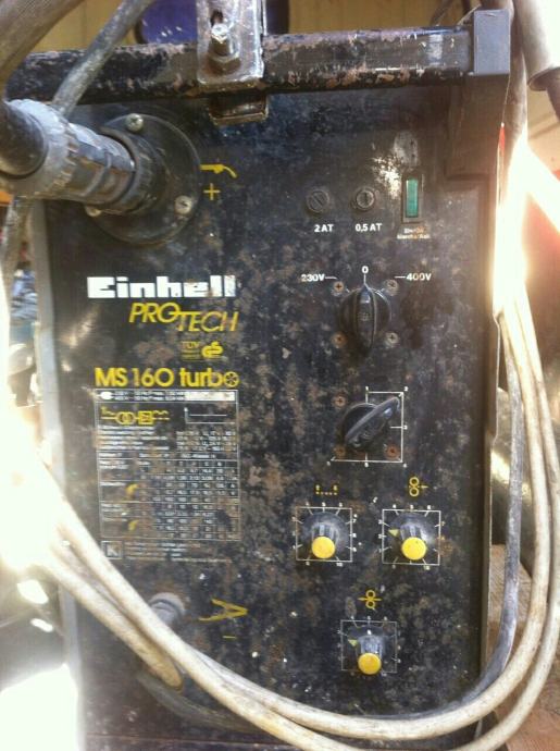 CO2 aparat za varenje Einhell PRO TECH MS 160 turbo + boca i manometar