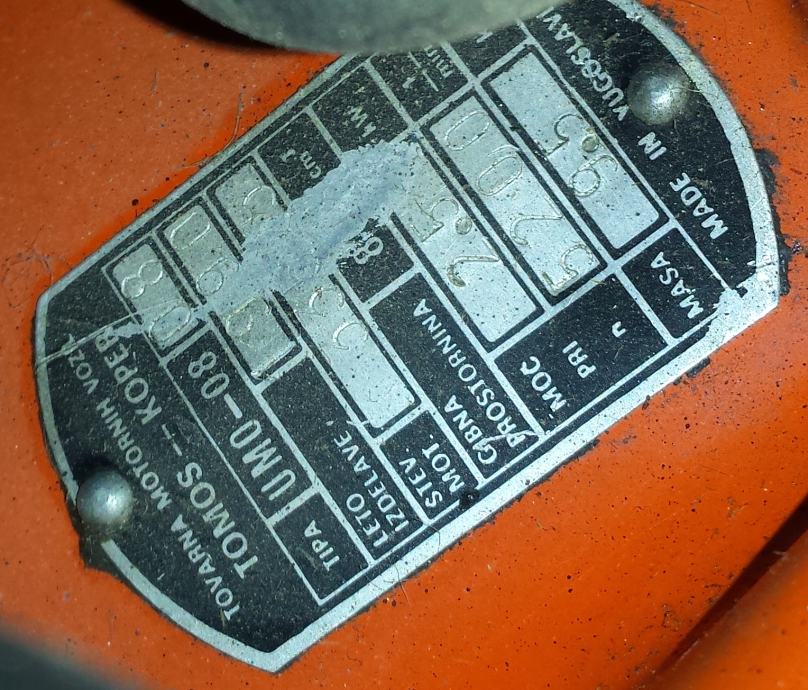 Motokultivator TOMOS UMO-08