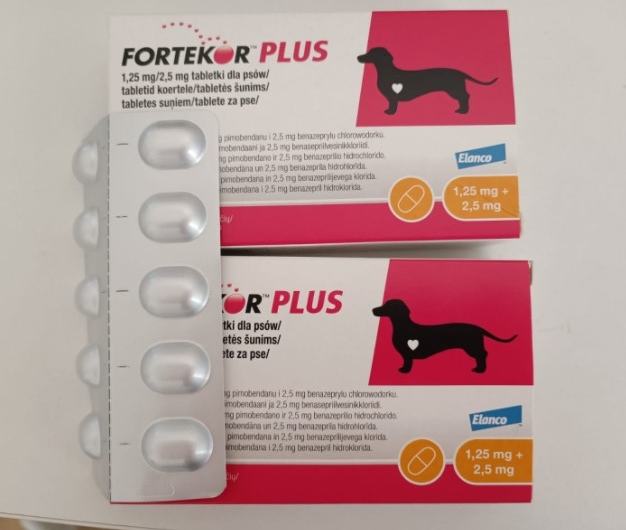 FORTEKOR PLUS - tablete za pse (za srce) 1.25mg+2,5mg