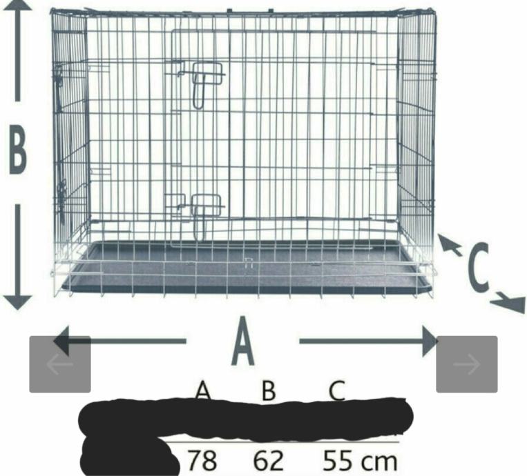 Metalni kavez za pse
