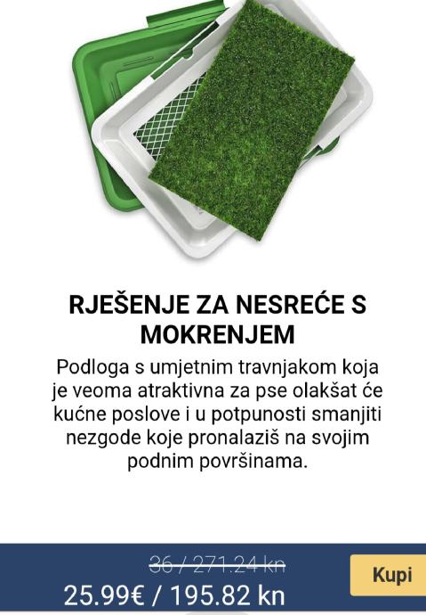 Potty patch/ wc podloga za pse i mačke za obavljanje nužde