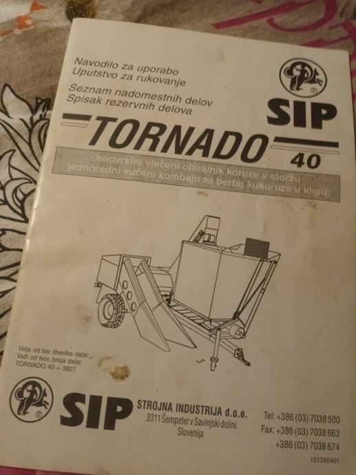 Prodajem berač sip tornado 40 u ekstra stanju