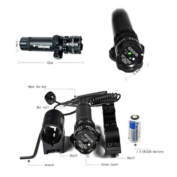 LASER SPIKE GREEN DOT-CILJNIK SA KOMPLETNOM OPREMOM