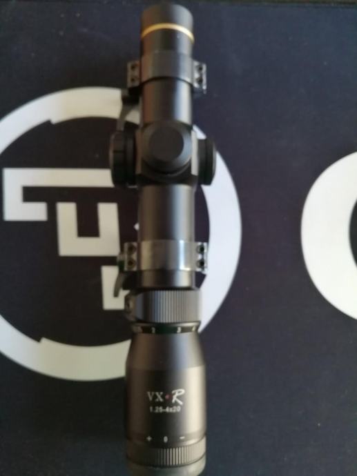OPTIKA LEUPOLD VXR 1,25-4X20,FIREDOT 4 GERMAN FI 30 SA RUSANOVIM NOSAČ
