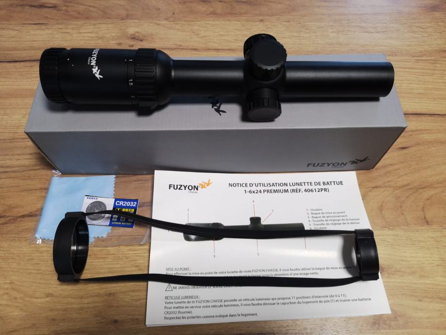 Širokokutna optika FUZYON 1-6X24 PREMIUM