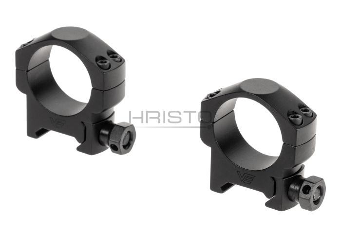 Vector Optics 30mm Low Profile Weaver Rings Black