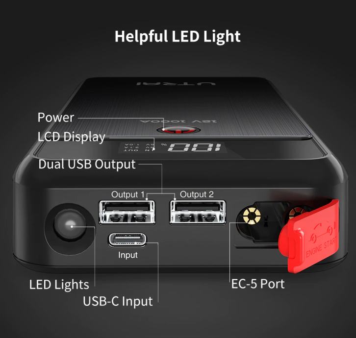 Auto Jump Starter Power Bank 8000 mAh